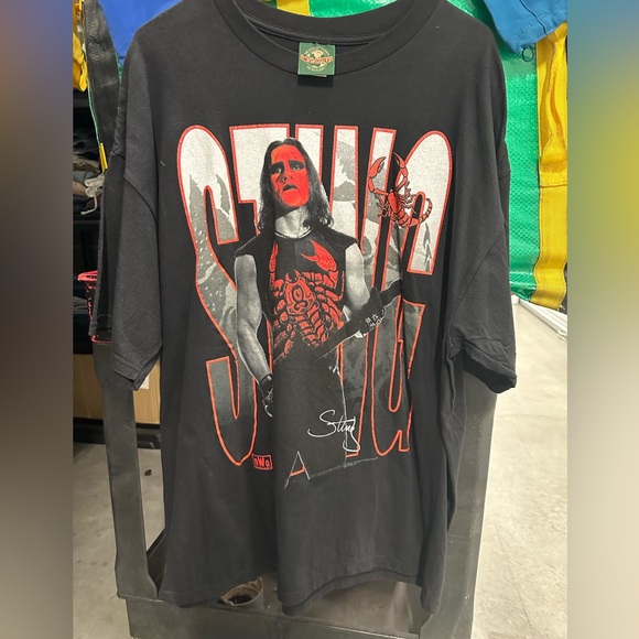 American Vintage | Shirts | Vintage Wrestling Wcw Sting T Shirt 999 Sz ...